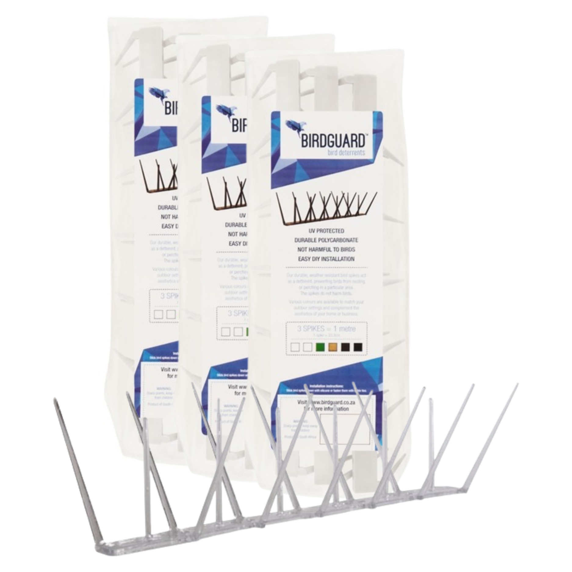 3M Pack Birdguard Bird Spikes (Clear) – Birdguard Bird Spikes : South ...